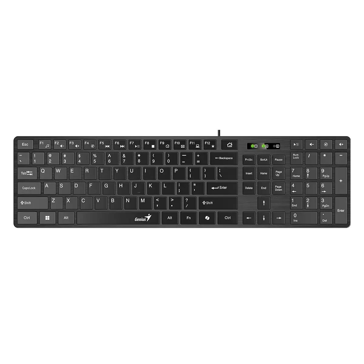Клавиатура Genius Slim Keyboard SlimStar 126 Black - Copilot, Low ...