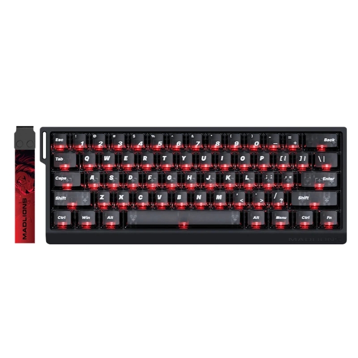 Клавиатура Madlions MAD 60 HE Flagship V2 - 8K, Magnetic Amber Pro Switches - Black | Магазин и ...